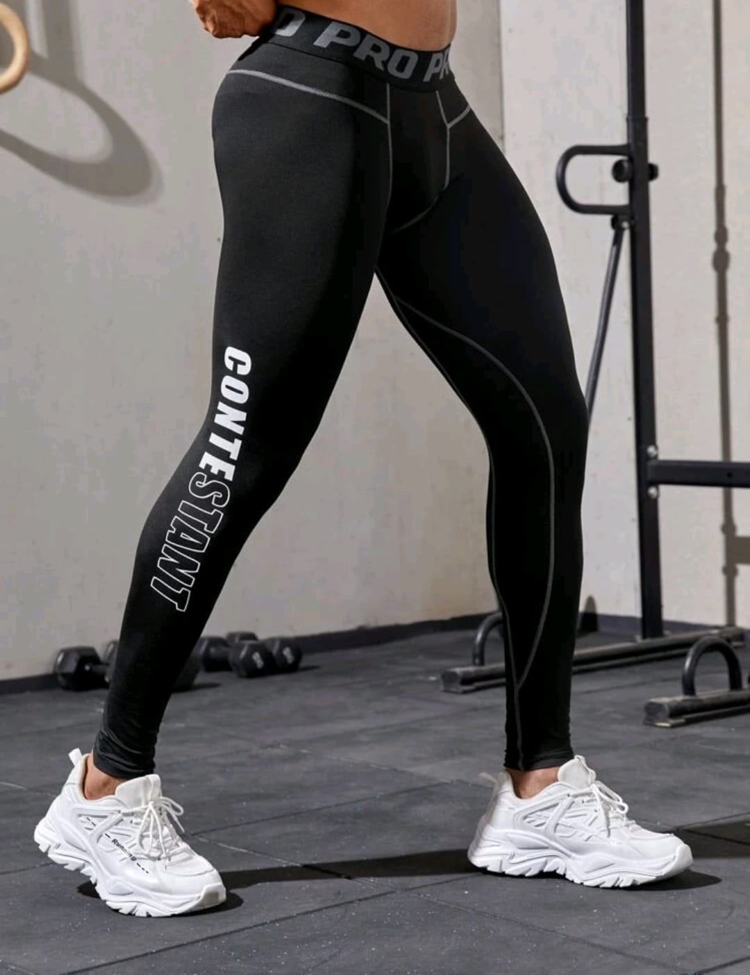 Lycra Deportiva Importada Negro- Ref. 8035 - SPLING SPORT