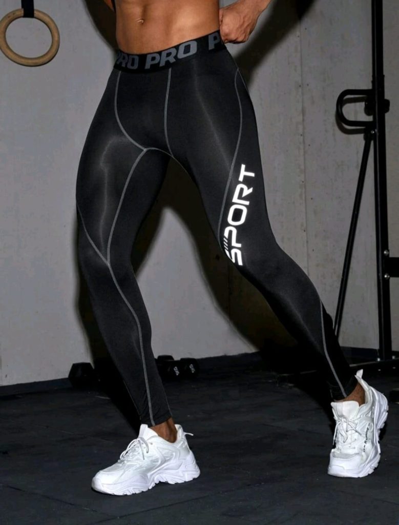 Lycra Deportiva Transpirable Con Estampado – Negro Ref. 8050 - SPLING SPORT